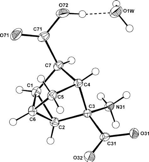 Molecular Configuration And Atom Naming Scheme Of The Zwitterionic Download Scientific Diagram