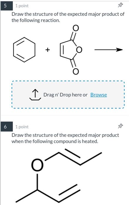Solved 1 Point Draw The Structure Of The Expected Major