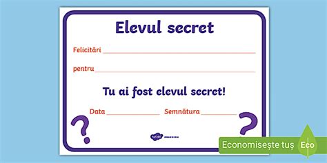 Elevul Secret Diplomă