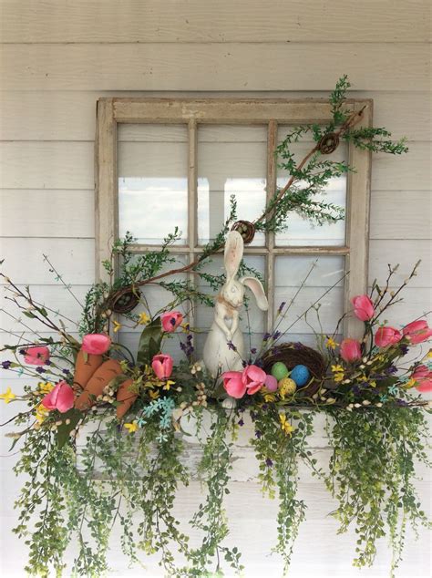 Easter Bunny Window Box Decor