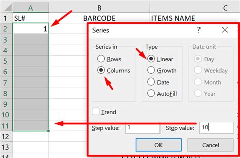 how to get serial numbers in excel printable timeline templates