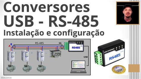 conversores usb rs 485 instalação e configuração redes
