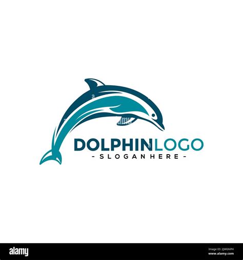 Dolphin Logo Template Vector Dolphin Jumping Logo Design Concept Stock Vector Image And Art Alamy