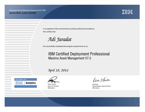 Ibm Certified Deployment Professional Maximo Asset Management V7 5 Pdf