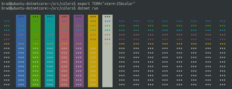 Xterm Color Chart