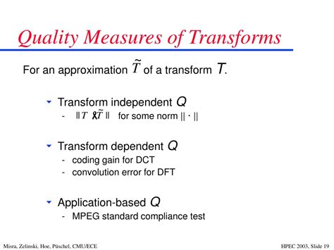 Ppt Custom Reduction Of Arithmetic In Linear Dsp Transforms