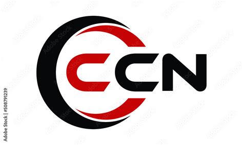 Ccn Swoosh Three Letter Logo Design Vector Template Monogram Logo