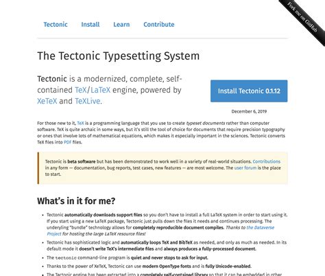 Tectonic Typesetting System Tools For Academic Research Kausalflow