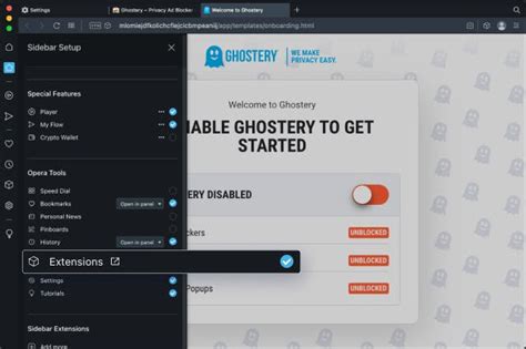 How To Install And Manage Opera Extensions Ghostery