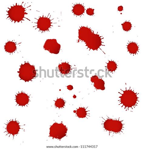 Blobs Stains Set Isolated On White Stock Vector Royalty Free 111744317 Shutterstock