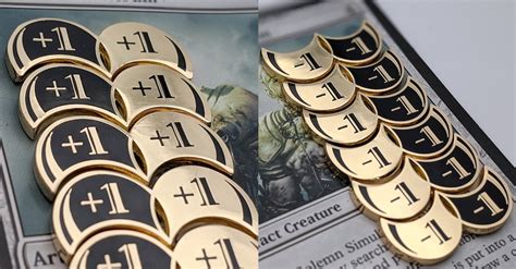 Mtg Counters 11 Set Of 5 Metal Strength Reversible Counters Unofficial