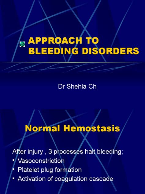 An Approach To Bleeding Disorders Pdf Coagulation Platelet