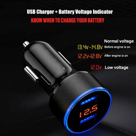 12v Usb Charger With Battery Voltage Indicator Jmr