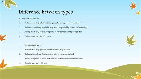 Management Of Migrine Ppt