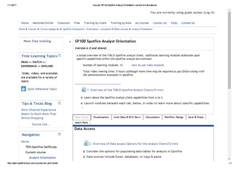 Sp100 Spotfire Analyst Orientation Guide Pdf Computing