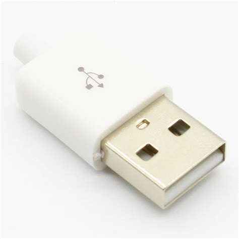 10Dc Tétel Diy Usb 2 A Férfi Összeszerelő Adapter Csatlakozó Dugó Fekete Fehér FIXO hu