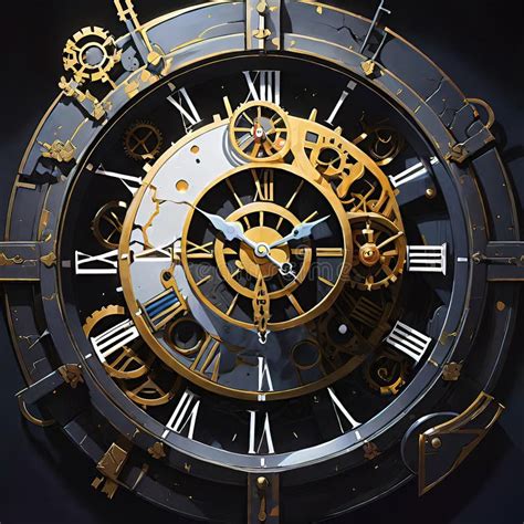 Abstract Dark Background On The Theme Of Technology Symbolizing The