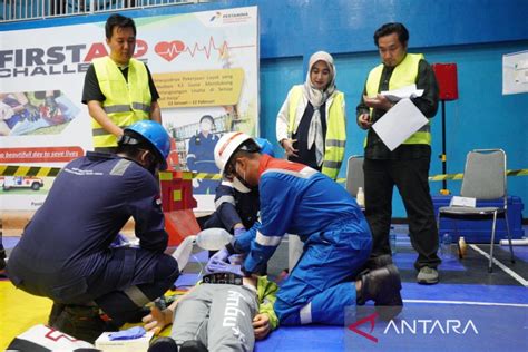 Lomba Penanganan Pertolongan Pertamina Bagi Pekerja Kilang Balikpapan