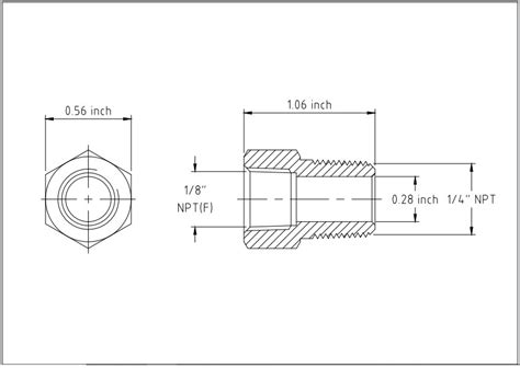 Stl File Pipe Bushing Reducer 1 4 Npt M To 1 8 Npt F 🔫・3d Printing Template To Download・cults