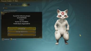 Monster Hunter Wilds Character Design Codes And How To Download Dexerto