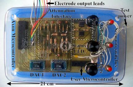 Photograph Of The Prototype Emulator On A Printed Circuit Board Mounted Download Scientific