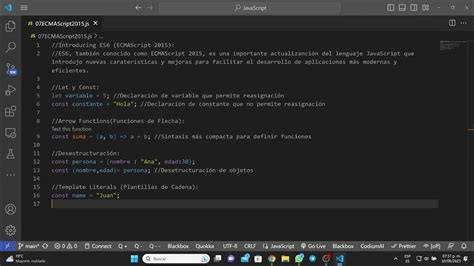 Explorando Es6 Ecmascript 2015 Mejoras Clave Para Un Javascript Moderno Youtube