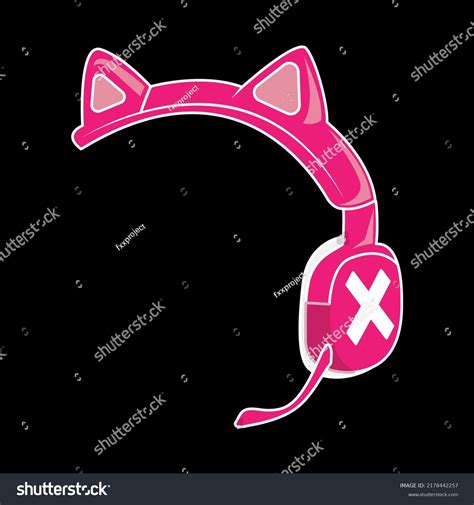 Cute Cartoon Illustration Wireless Headphones Stock Vector Royalty Free Shutterstock
