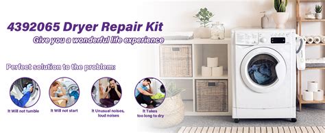 4392065 Dryer Repair Kit With Upgraded 349241t Drum Roller