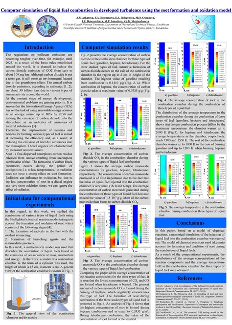 Computer Simulation Of Liquid Fuel Combustion In Developed