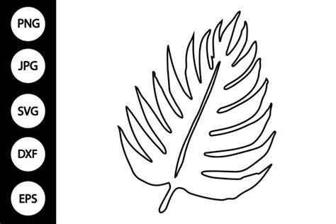 Tropical Leaf Pattern Printable