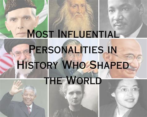 Most Influential Personalities In History Who Shaped The World Westposts