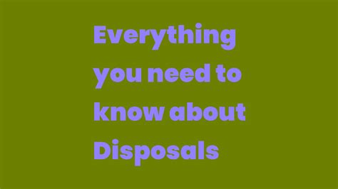 Everything You Need To Know About Garbage Disposals