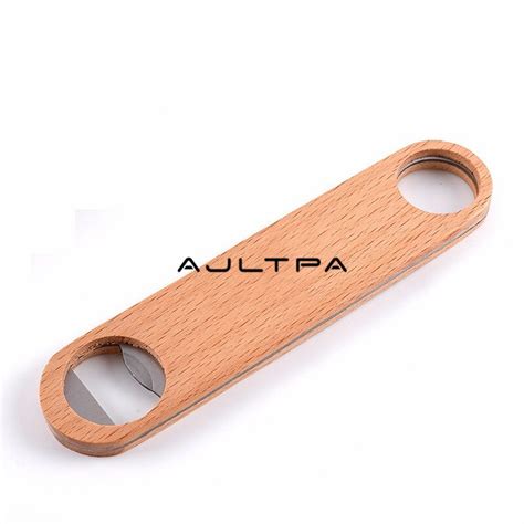맞춤형 나무 대형 플랫 맥주병 오프너 100 개 플랫 병따개 도구 모음 맥주 와인 오프너 로고 새김오프너 Aliexpress