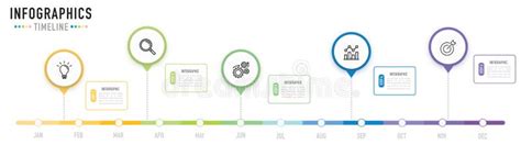 Circular Gantt Chart And Timeline Infographic For Business Presentation