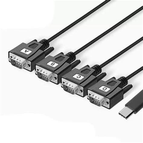 4 Port RS232 COM To Type C Serial Cable Future Ready Connectivity