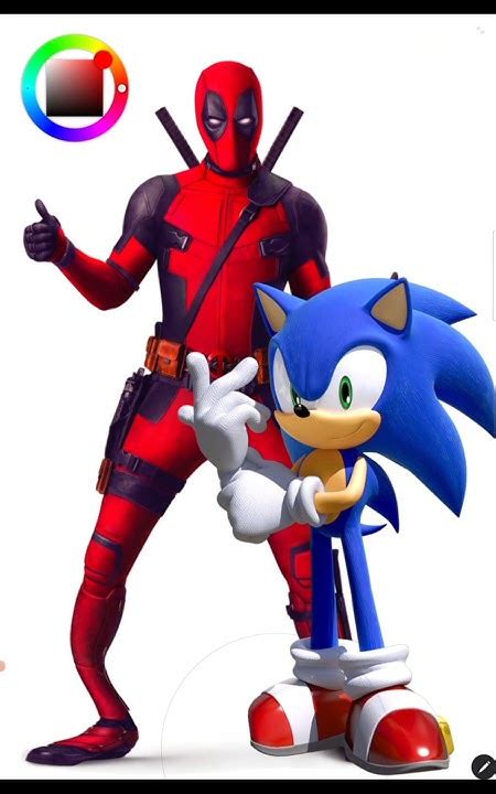 Sonic The Hedgehog As Deadpool Sonicthehedgehog Sonic3 Deadpool3