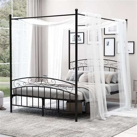 Durable Metal Queen Size Canopy Bed Frame With Nepal Ubuy