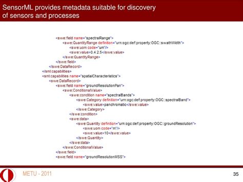 sensor web enablement swe and sensor modeling language sensorml