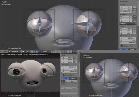 eyeball eyelids lattice deformer animation and rigging