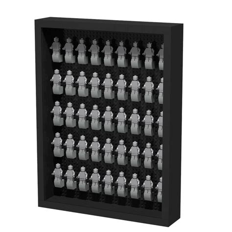 Lego Moc Dustproof Minifigure Display Frame 2 By Jahnjanson