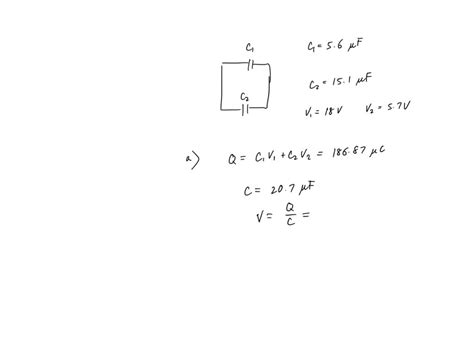 SOLVED Two capacitors C μF C μF are charged individually to V V V