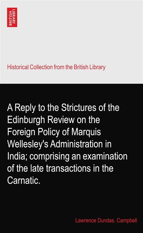 A Reply To The Strictures Of The Edinburgh Review On The Foreign Policy