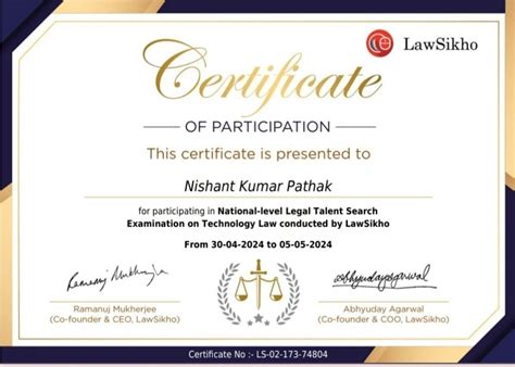 Nishant Kumar Pathak On Linkedin Nltse Lawsikho Lifelonglearning
