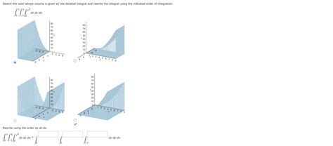 Solved Sketch The Solid Whose Volume Is Given By The Chegg Com