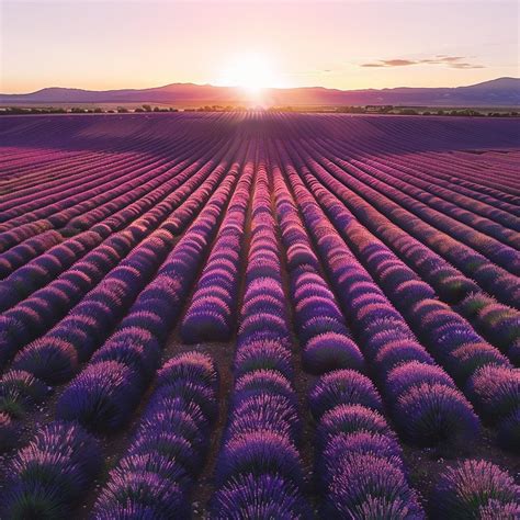 Free Lavender Fields Sunset Image Lavender Sunset Fields Download