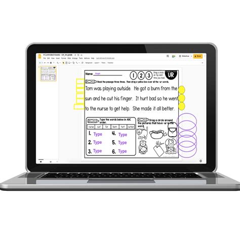 Digital 1st Grade Phonics Mats R Controlled Ur Lucky Little Learners