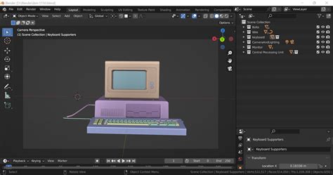 Very Satisfied After 3d Modeling Ibm 5150 Pc R Blender
