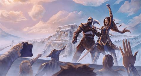 Kratos And Freya God Of War Ragnarok Wallpaper Hd Games 4k Wallpapers Images And Background