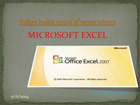 introduction to ms excel 2010 ppt