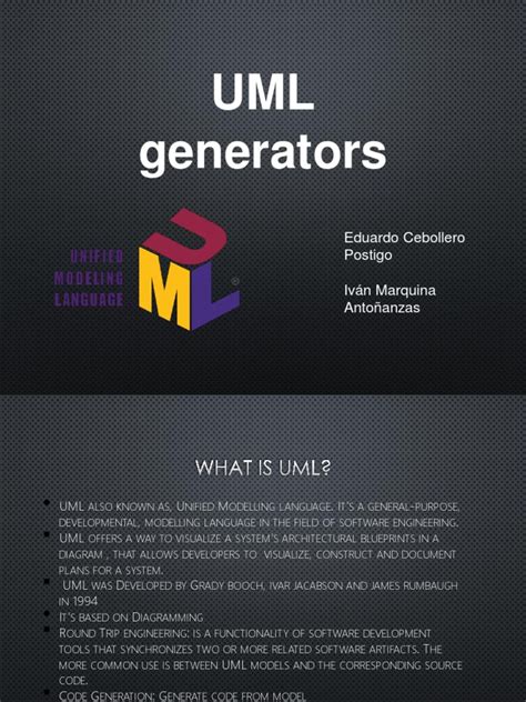 Uml Generators Eduardo Cebollero Postigo Iván Marquina Antoñanzas Pdf Uml Generators Eduardo Cebollero Postigo Iván Marquina Antoñanzas Pdf
